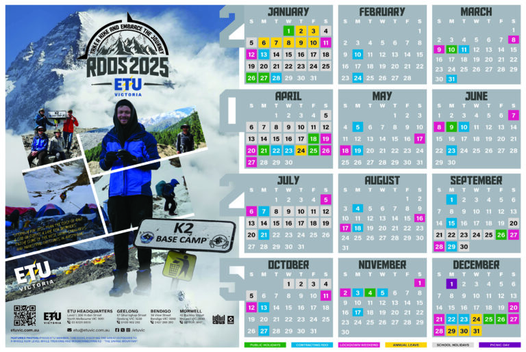 RDO Calendar Archives - ETU Victoria