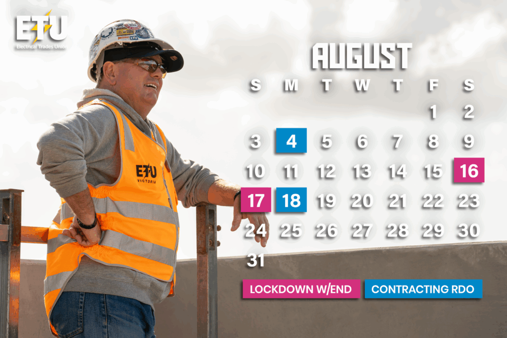 August 2025 is upon us! - ETU Victoria